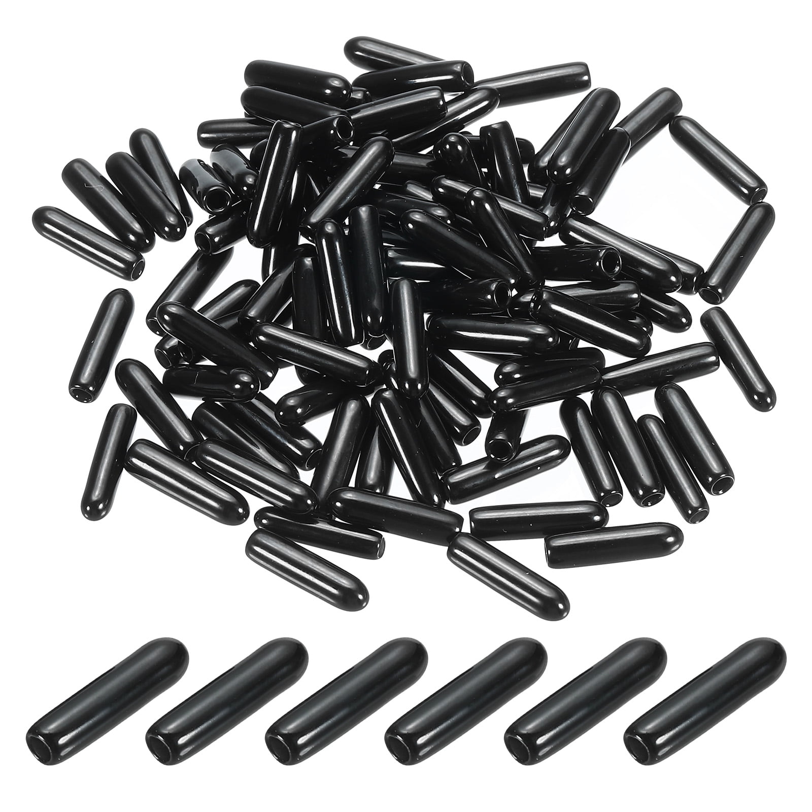 2MM Vinyl Rubber End Caps, 150 Pack Round Bolt Screw Covers Caps for ...