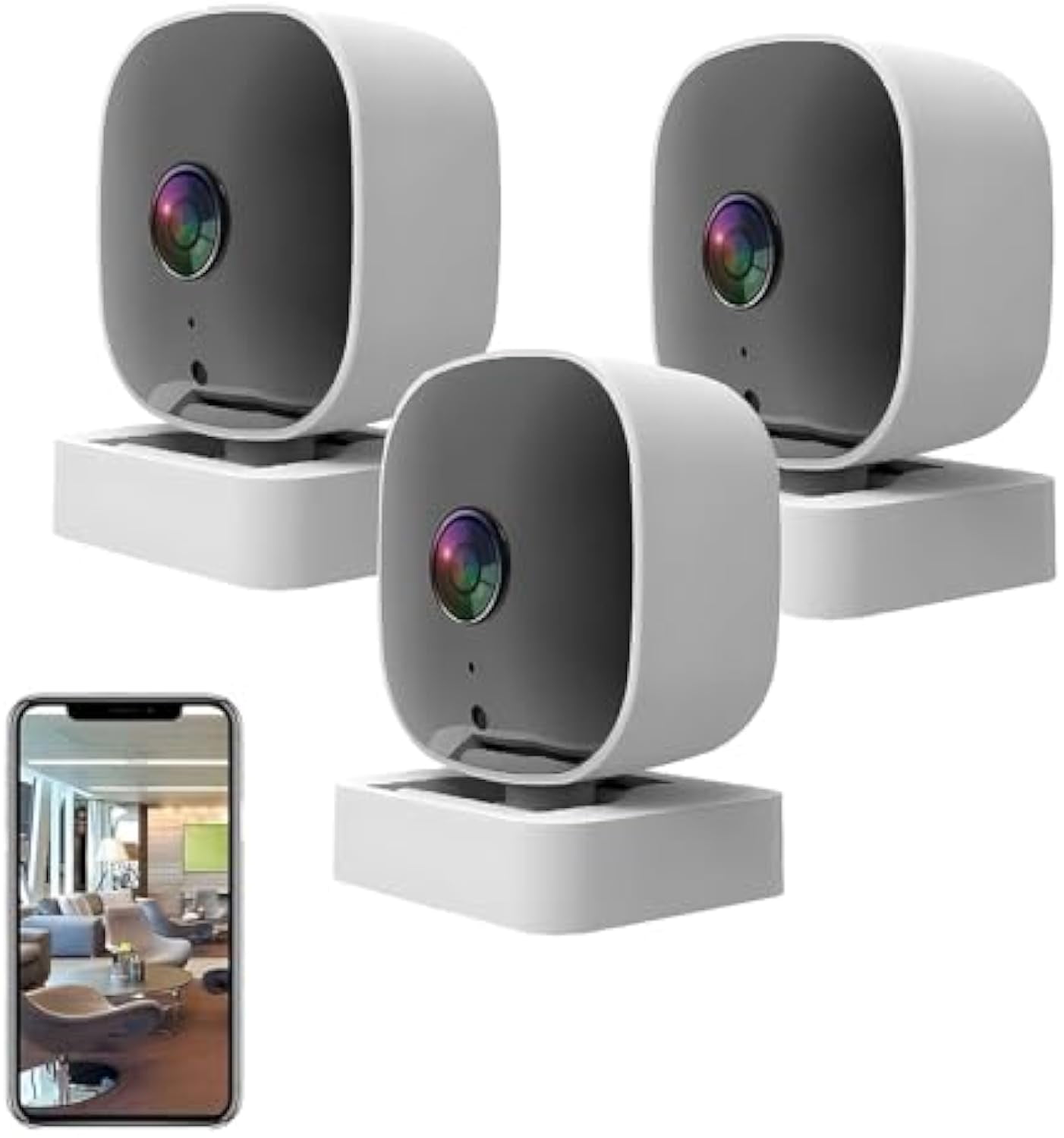 2MP 1296P Window Camera, 2.4GHz WiFi Indoor Cameras for Home Security ...