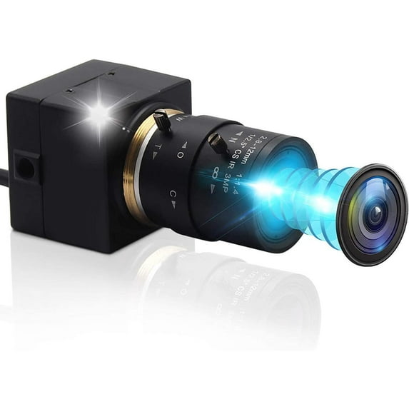 2MP Low Illumination USB Camera with Wide Angle 2.8-12mm Manual Zoom ...