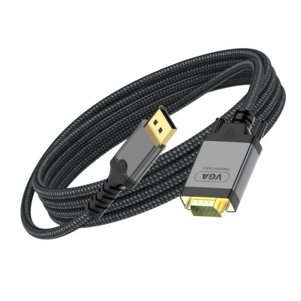 2Meter DisplayPort To VGA Cable, Full 1080P Male To Female Video ...
