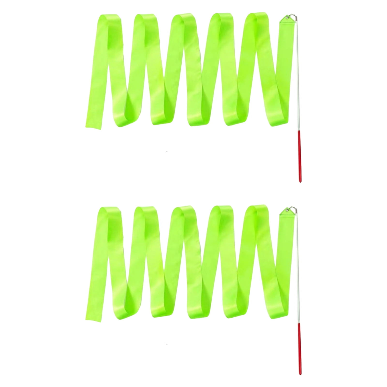 2Meters Colorful Gym Ribbon with Twirling Rod, Ribbon Wand for Artistic ...