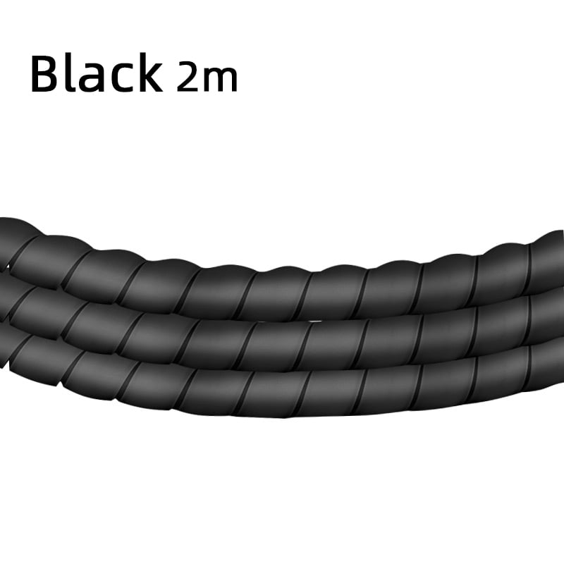 2Meters Spiral Cable Protector Line Organizer Tube Motorcycle Wire ...