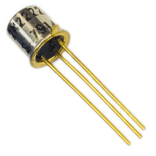 2N2222A Gold Pin Transistor GP BJT NPN 50V 0.8A 3-Pin TO-18 - Walmart.com