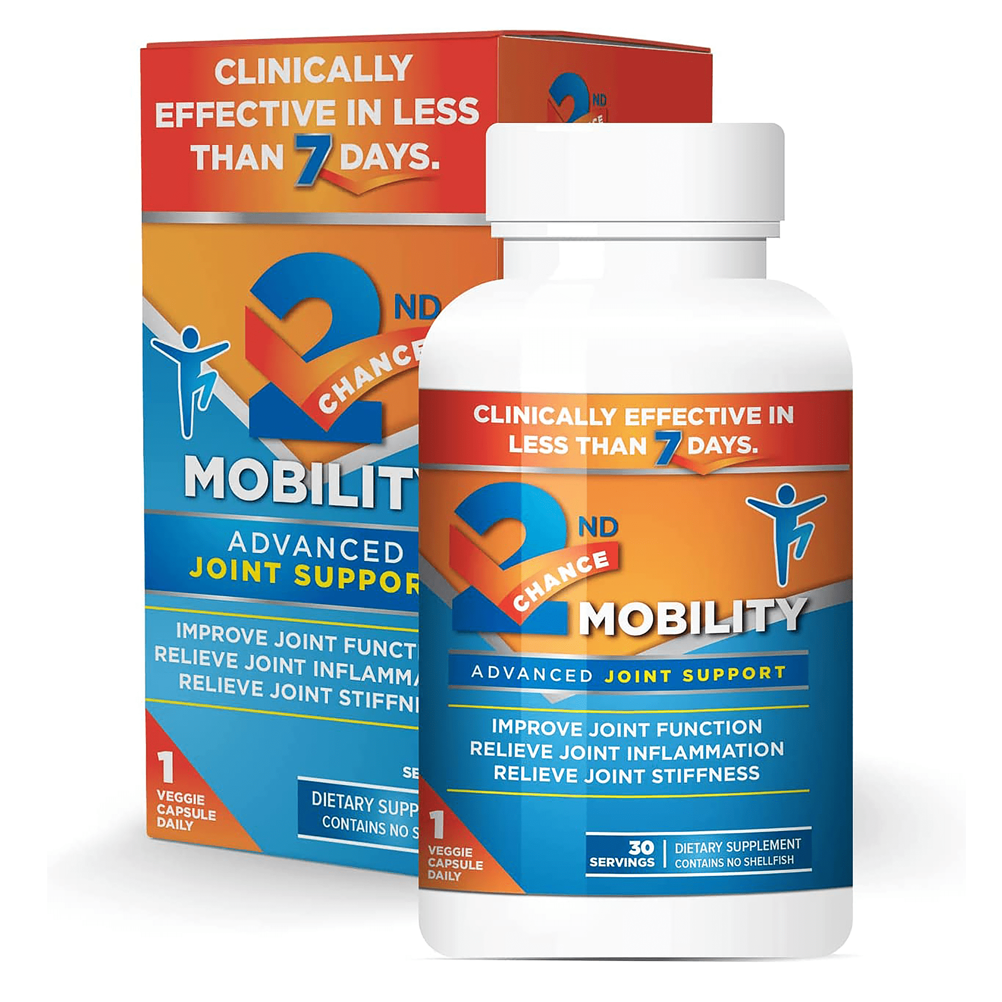 2ND Chance Mobility Advanced Joint Support Supplement - Turmeric ...