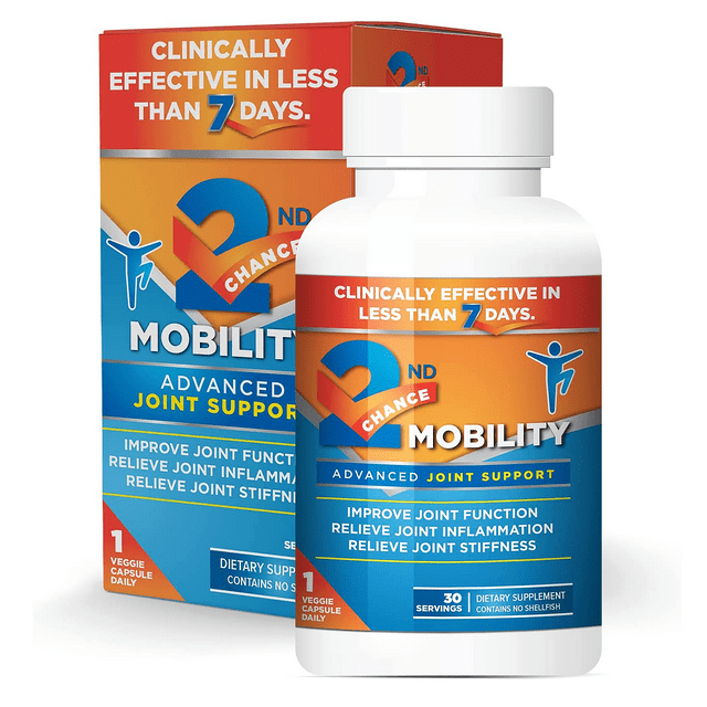 2ND Chance Mobility Advanced Joint Support Supplement - Turmeric ...