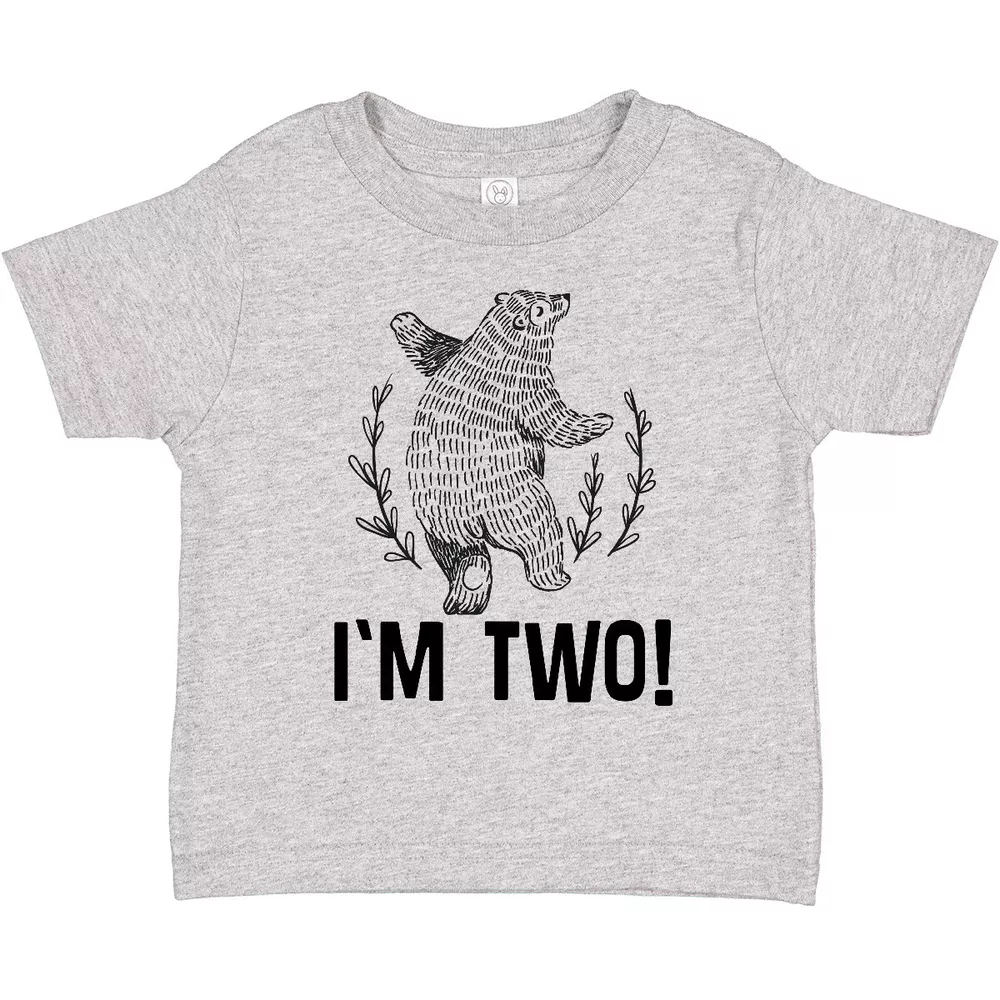 2Nd Birthday Bear 2 Year Old Boy Toddler T-Shirt Two Im Boys Outfits ...