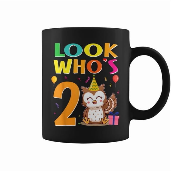 2Nd Birthday Owl Look Whoos 2 Years Old Party Coffee Mugs - Walmart.com