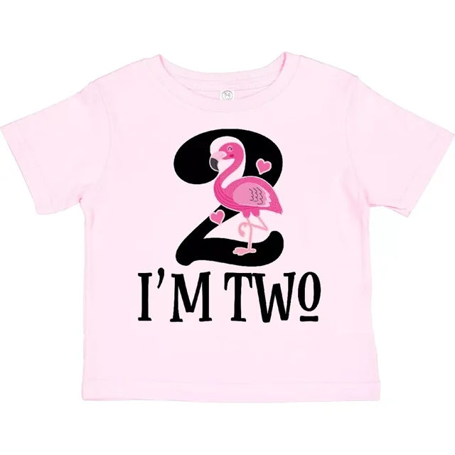 2Nd Birthday Party Girls Flamingo Toddler T-Shirt Apparel Clothing Two Baby Clothing, Cute Baby ...