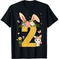 2Nd Birthday Rabbit Two Year Old Sweet Baby Bunny Ears T-Shirt ...