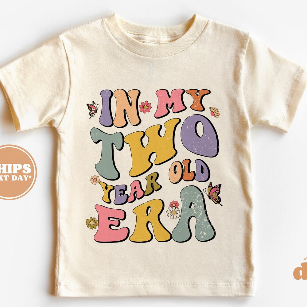 2Nd Birthday Toddler Shirt - In My Two Year Old Era Kids Birthday Shirt - Second Birthday ...