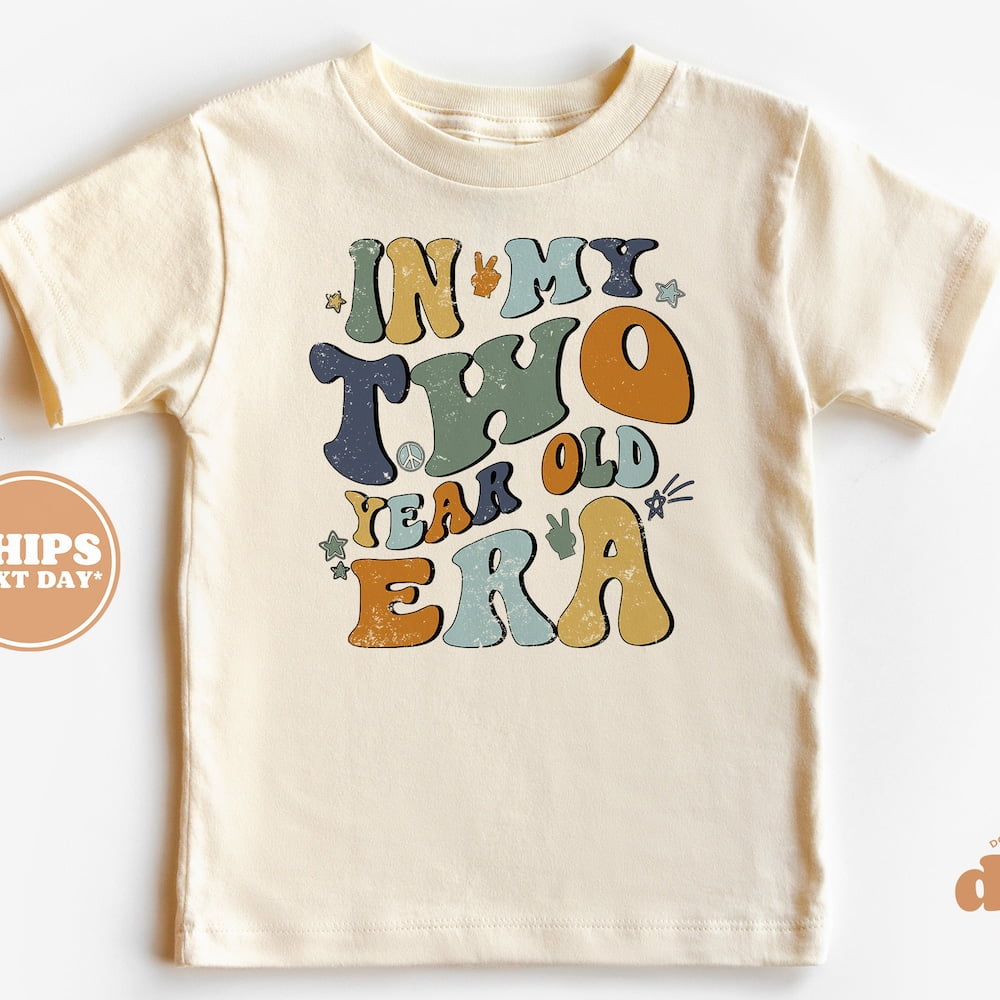 2Nd Birthday Toddler Shirt - In My Two Year Old Era Kids Birthday Shirt - Second Birthday ...