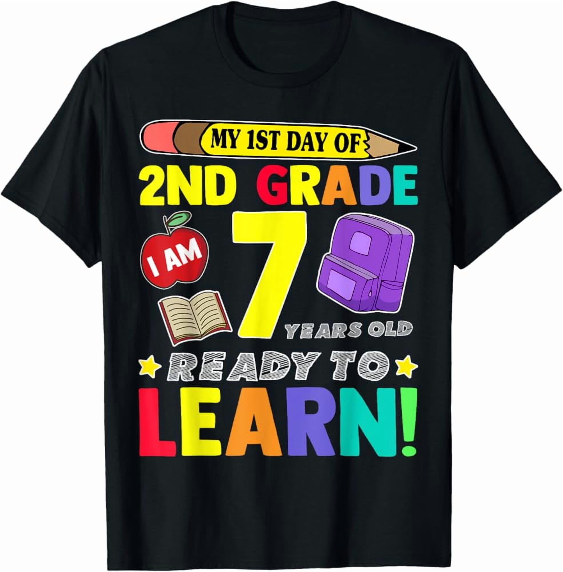 2Nd Grade Back To First Day Of School T-Shirt - Walmart.com