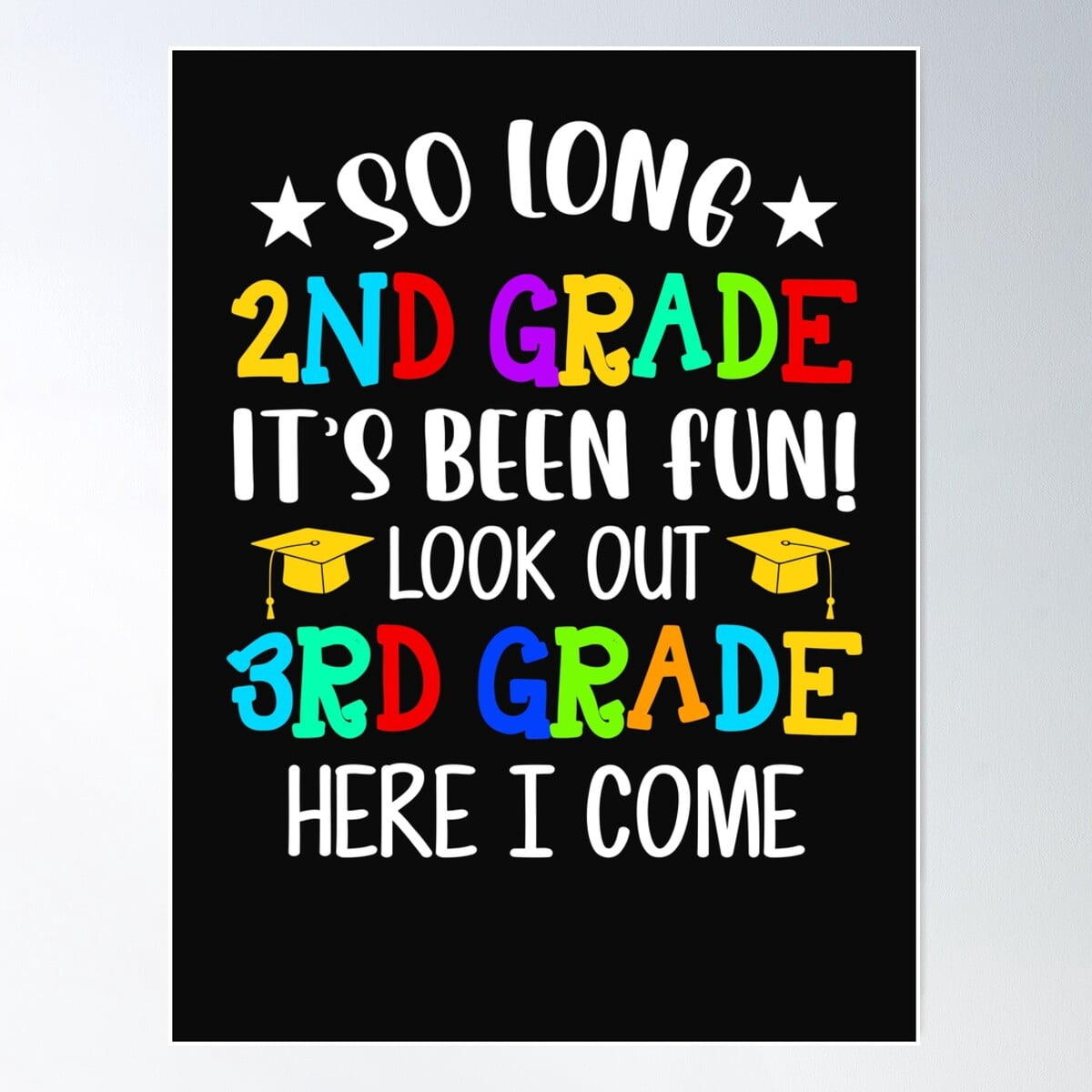 2Nd Grade Graduation 3Rd Grade Here I Come Class Of 2022 Youth Poster ...
