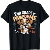 2Nd Grade Is Pawsome Cute Back To School Dog Lover Mom & Dad And ...