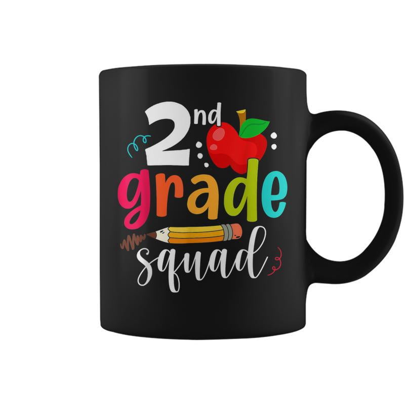 2Nd Grade Squad Second Teacher Student 100 Days Of School Coffee Mugs ...
