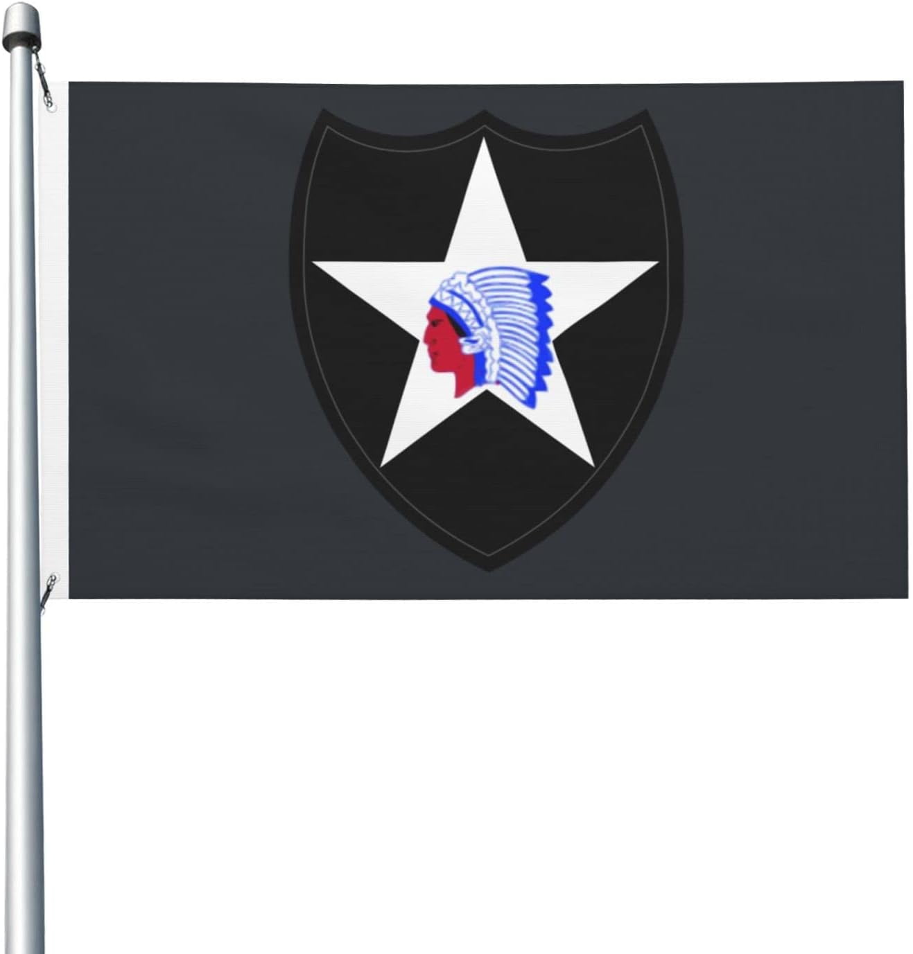 2Nd Infantry Division Ssi Flag 3x5 FT Double Sided Outdoor Flags ...