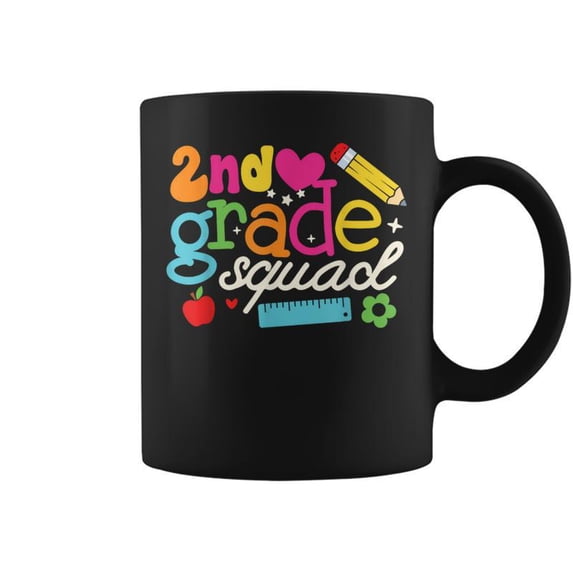 2Nd Second Grade Squad Back To School Teachers Student Coffee Mugs ...