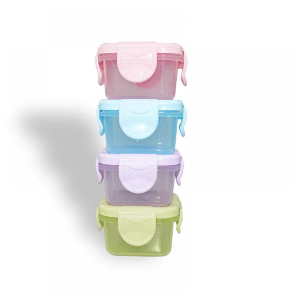 2Oz Leakproof Baby Food Storage - 4 Container Set,Small Plastic ...