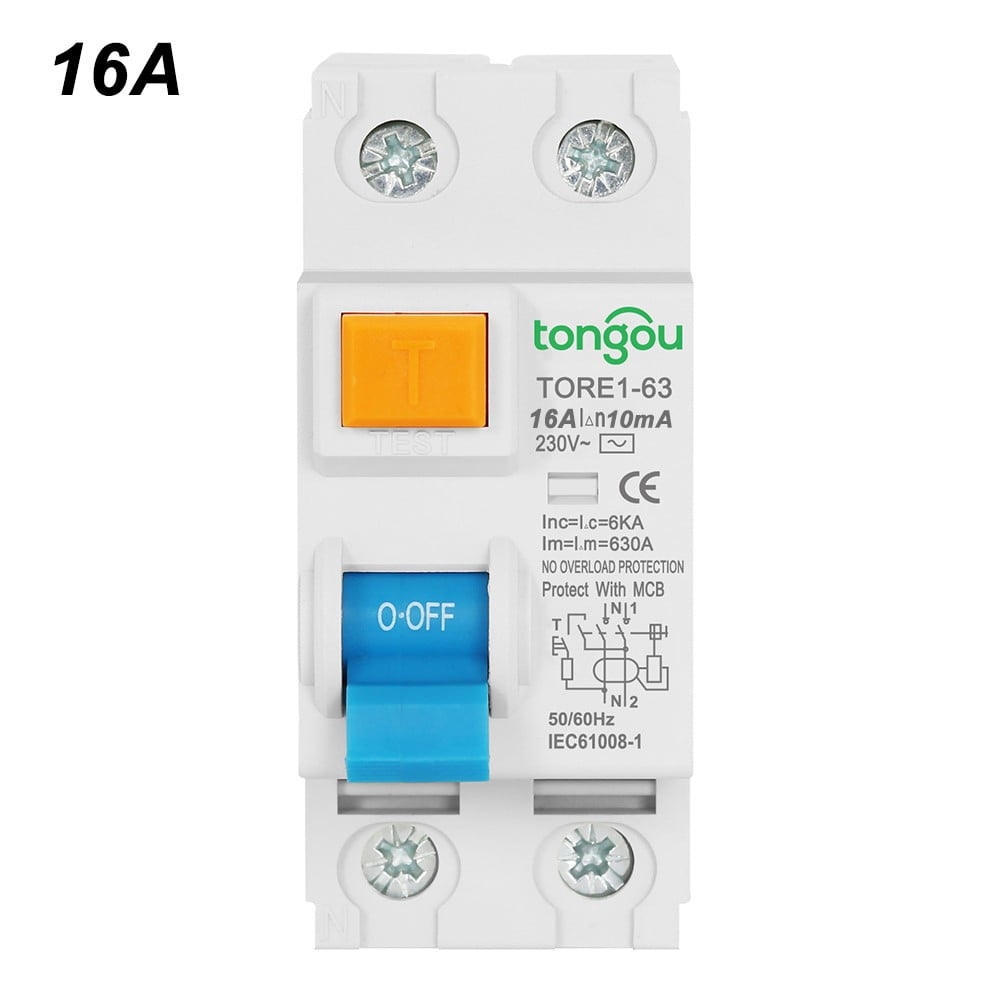 2P 10-63A 10Ma Circuit Breaker 6Ka 230V Differential Breaker Safety ...