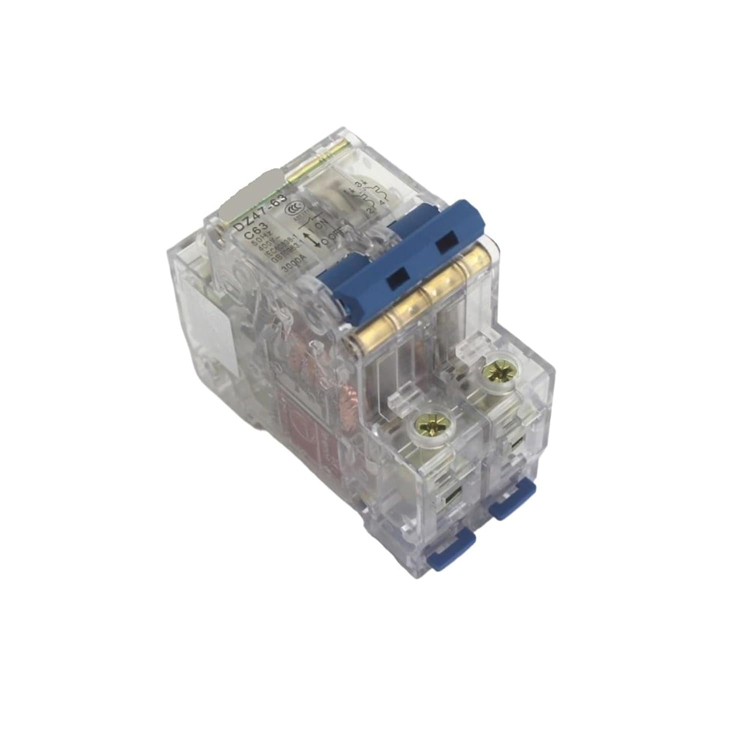 2P 10A Transparent Case Mini Circuit Breaker MCB DP 1Pcs - Walmart.com