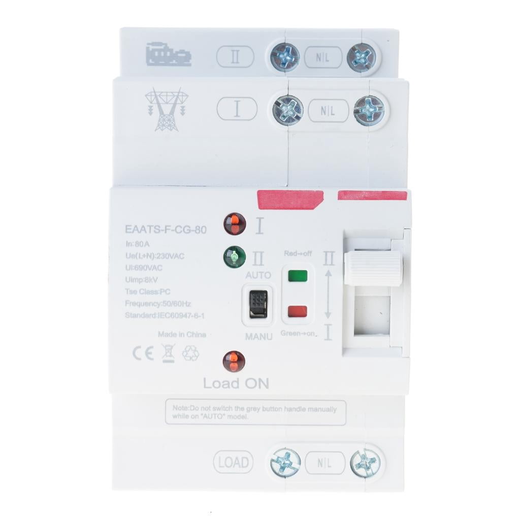 2P 110V/220V Double Power Automatic Transfer Switches PC Type Switches ...