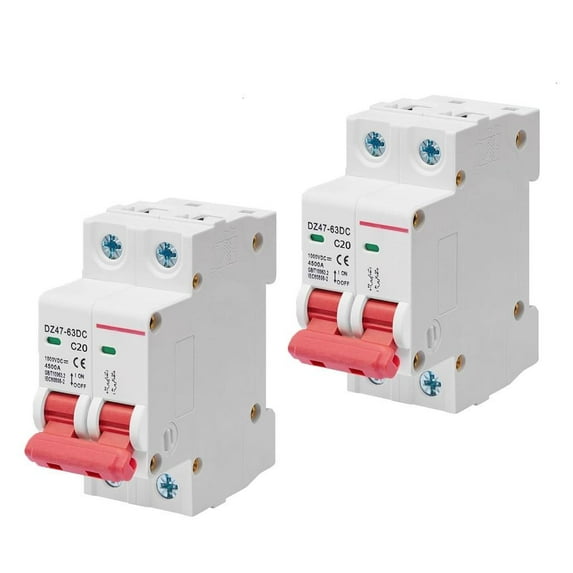 2P 20A Flows Disconnector 6kA Circuit Protector DIN Rail Mount ...