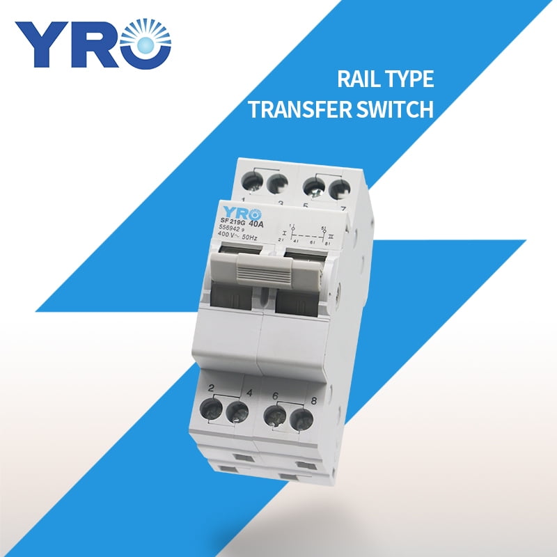 2P 40A 63A MTS Dual Power Manual Transfer Switch Interlock Circuit ...