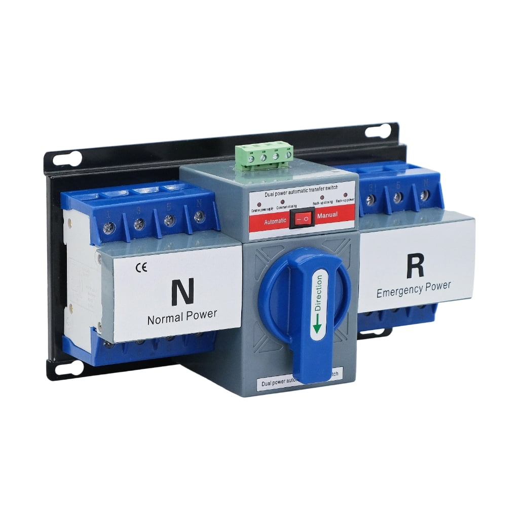 2P/4P Double Power Automatic Transfer Switches Electrical Selectors Switches with Manual ...