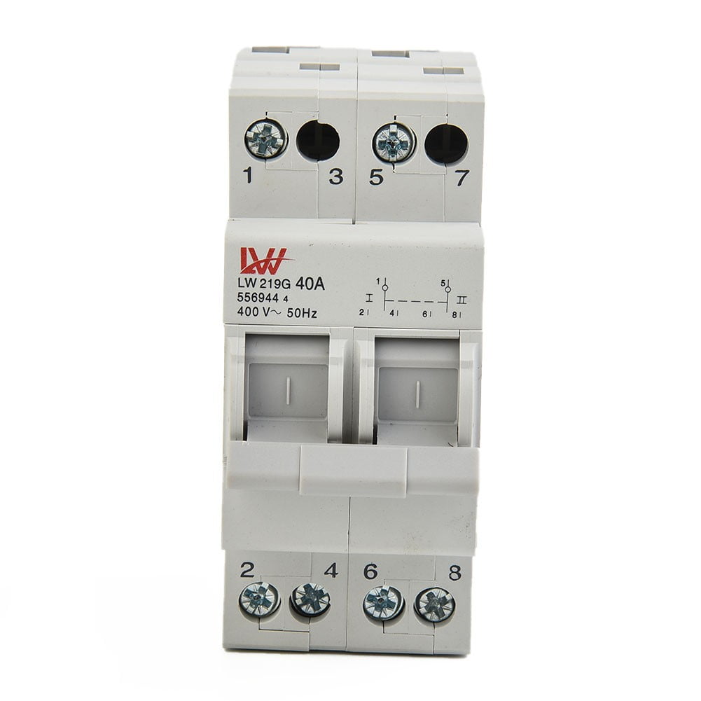 2P 63A MTS Dual Power Manual Transfer Isolation Switch Latching Circuit ...