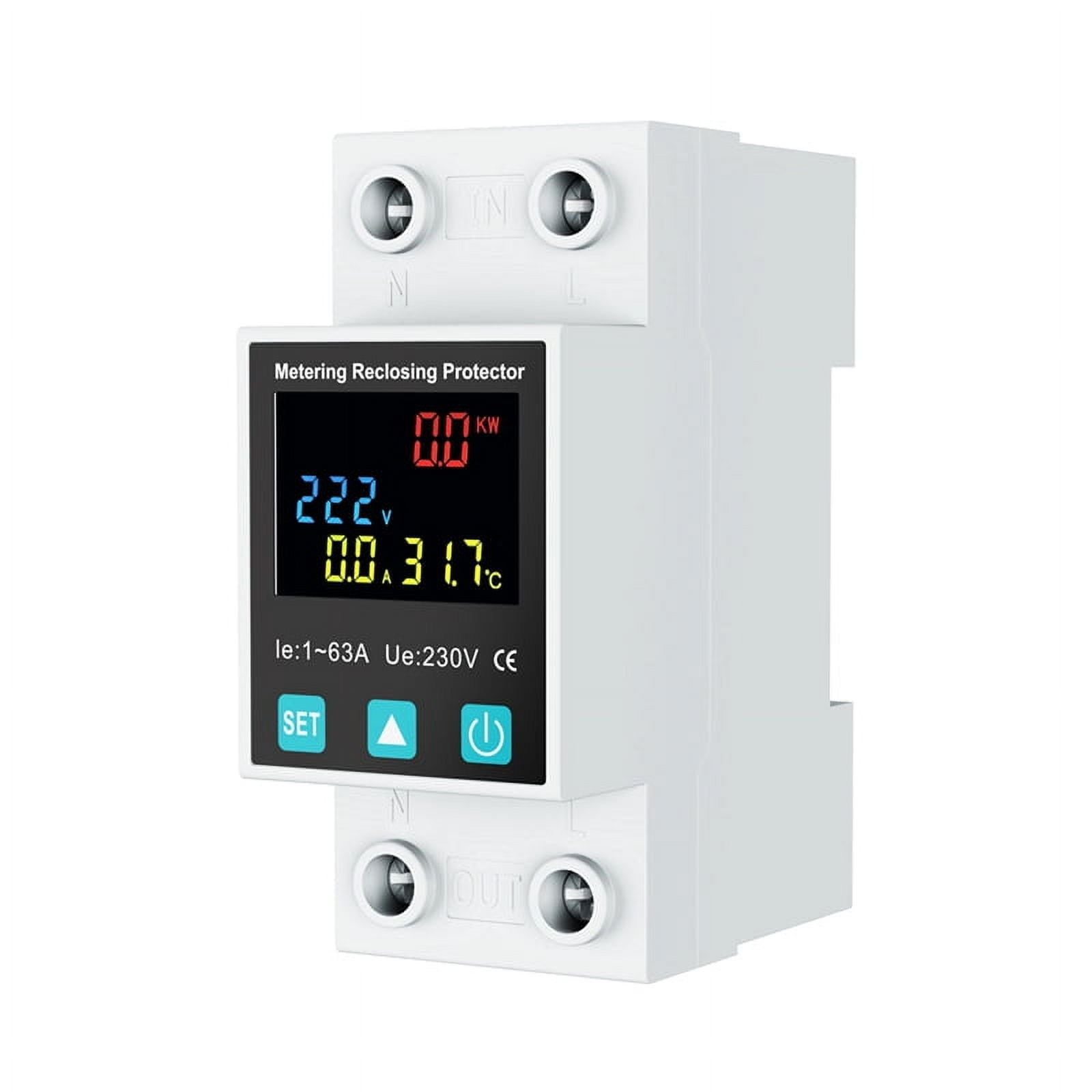 2P/63A Reclosing Protector Circuit Breaker Earth Leakage - Walmart.com