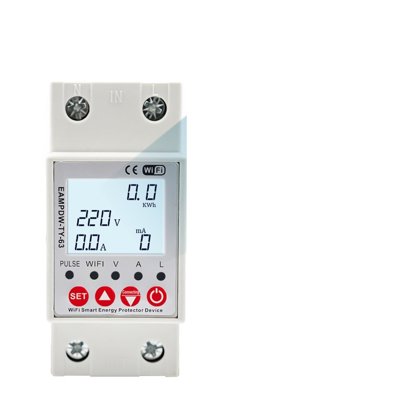 2P 63A TUYA APP Smart Circuit Earth Leakage Over Under Voltage ...