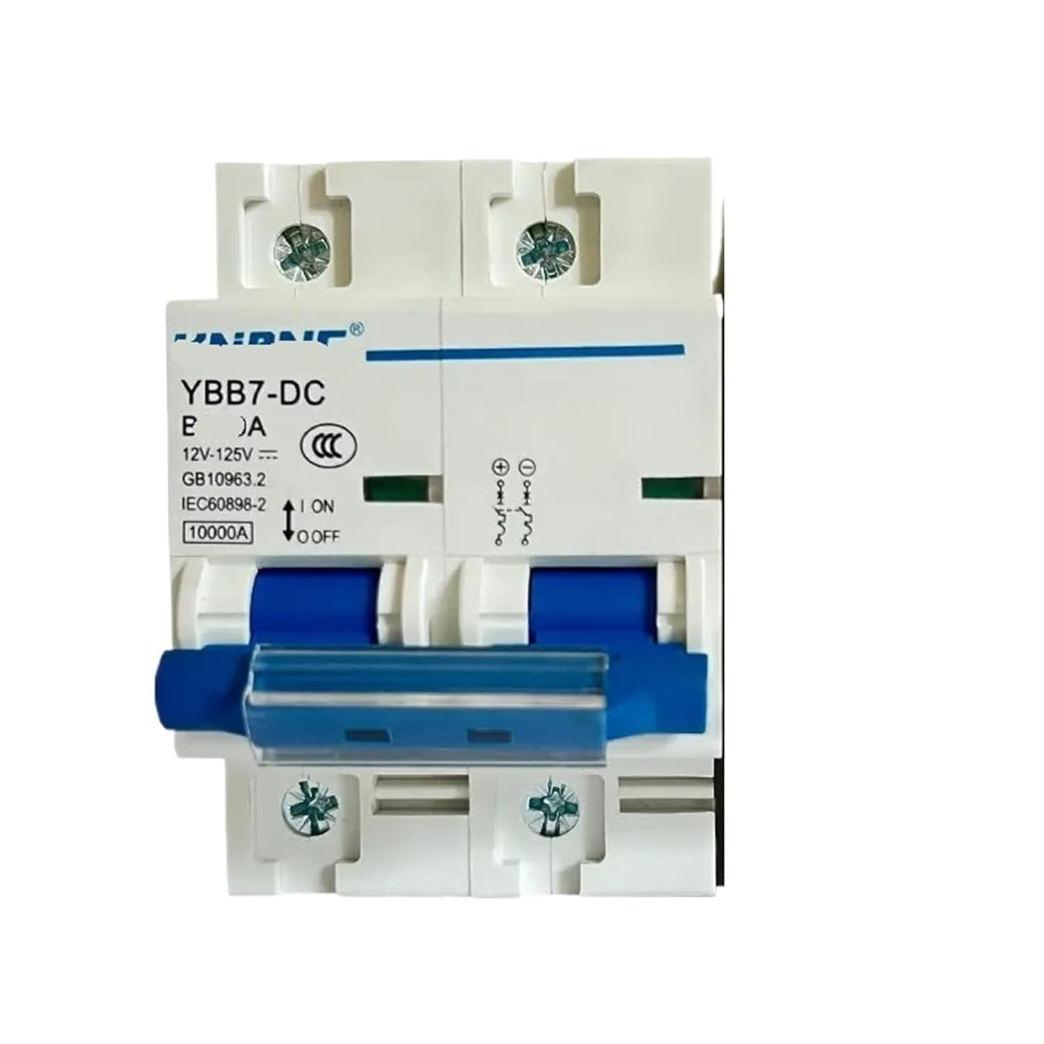 2P 80A 100A 125A 150A 200A 250A DC circuit breaker for 12V 24V 36V 48V 60V 72V 120V solar ...