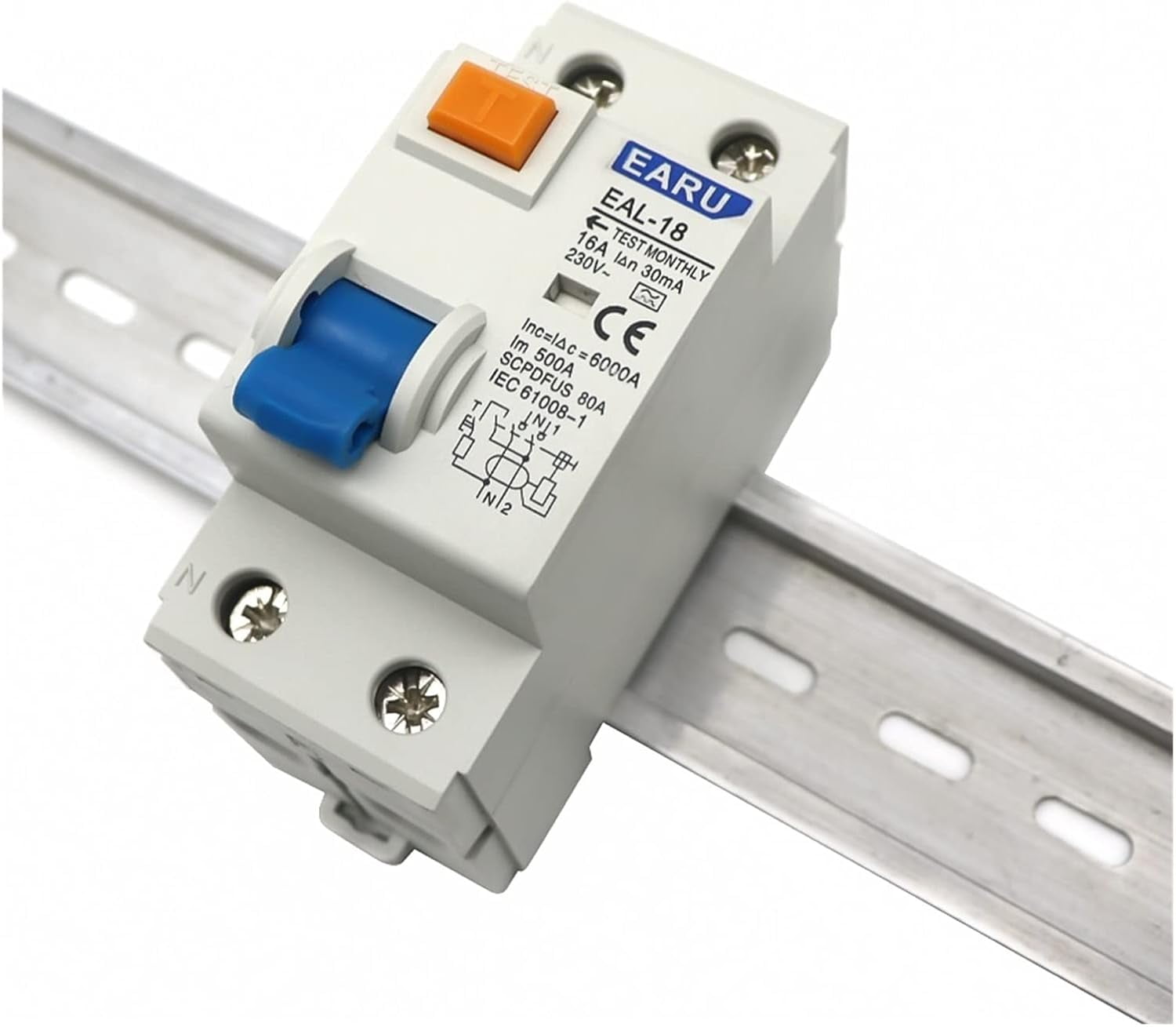 2P AC Electromagnetic Residual Current Circuit Breaker AC ELCB 25A 40A 63A 80A 100A RCD 30mA ...