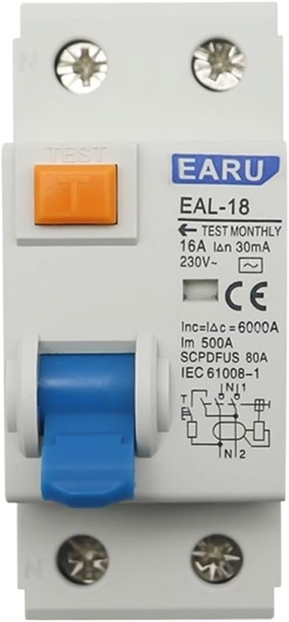 2P AC Type RCCB RCD ELCB Electromagnetic Residual Current Circuit Breaker AC ELCB 25A 40A 63A ...