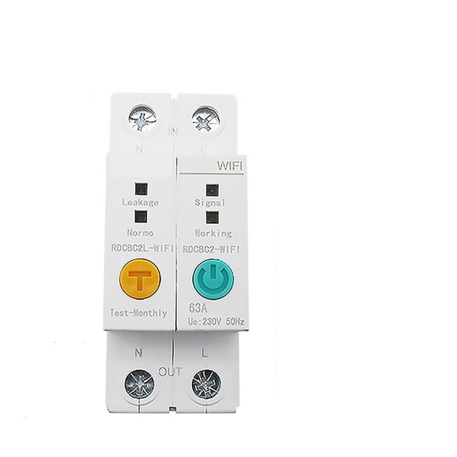2P Circuit Breaker Energy Meter KWh Timer Switch Relay Voltmeter ...