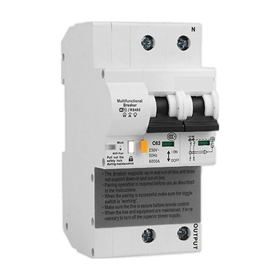 2P Circuit Breaker Energy Monitoring Meter Smart Breaker Compatible Lan ...