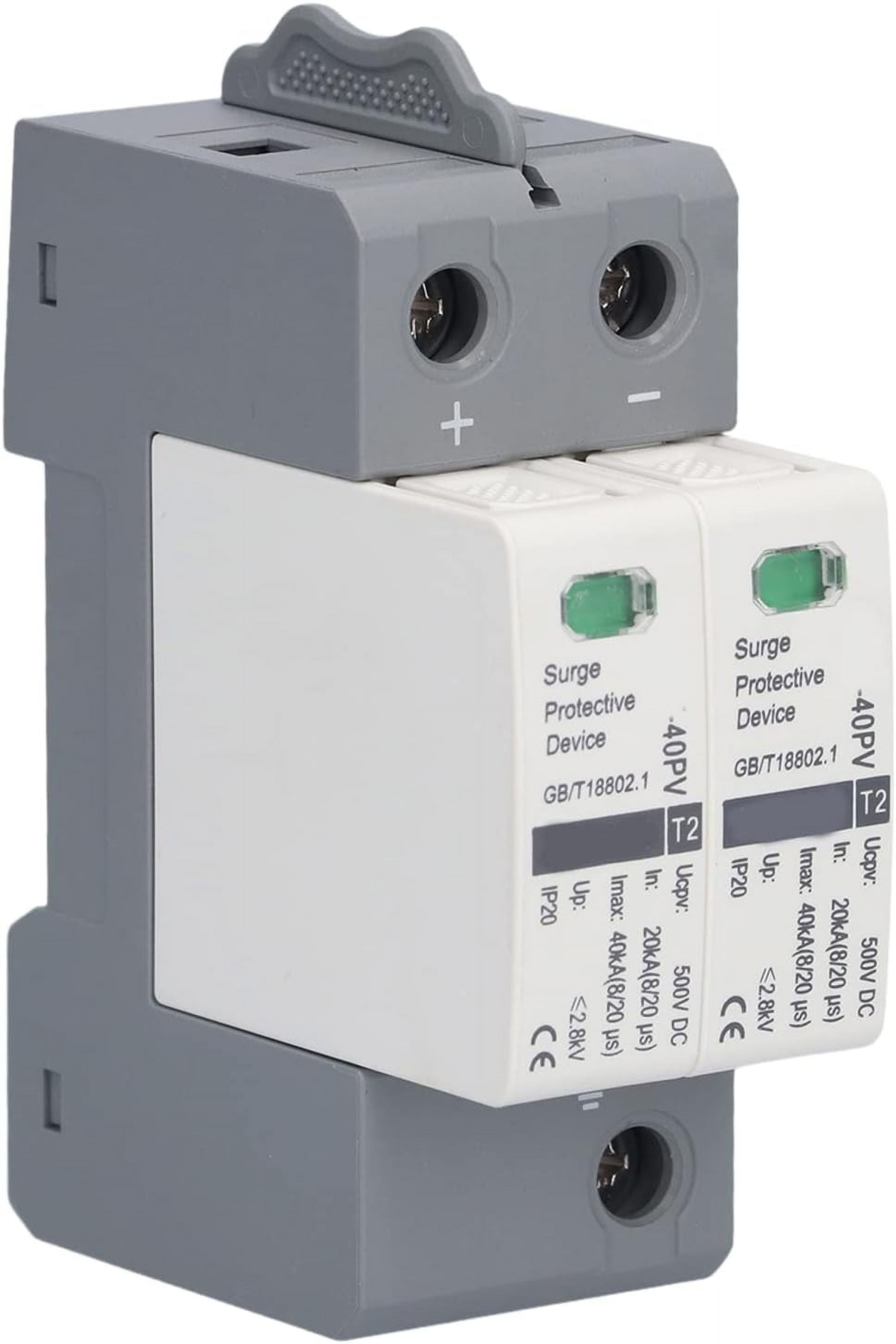 2P Circuit Type Voltage Arrester, Photovoltaic Arrestor With Nominal ...