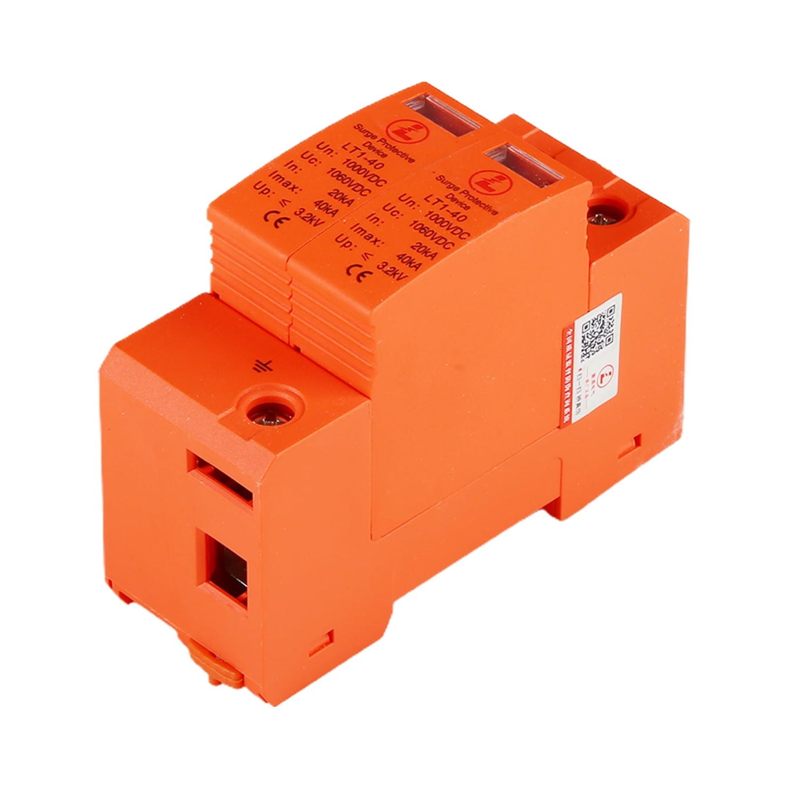 2P DC 1000V Photovoltaic Surge Protector Power Supply Lightning ...