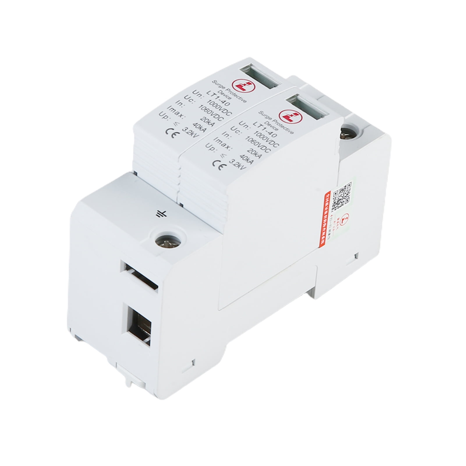 2P DC 1000V Photovoltaic Surge Protector Power Supply Lightning ...