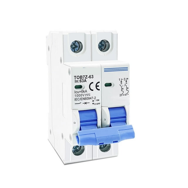 2P DC 1000V Solar Miniature Circuit Breaker For Solar Energy Small ...