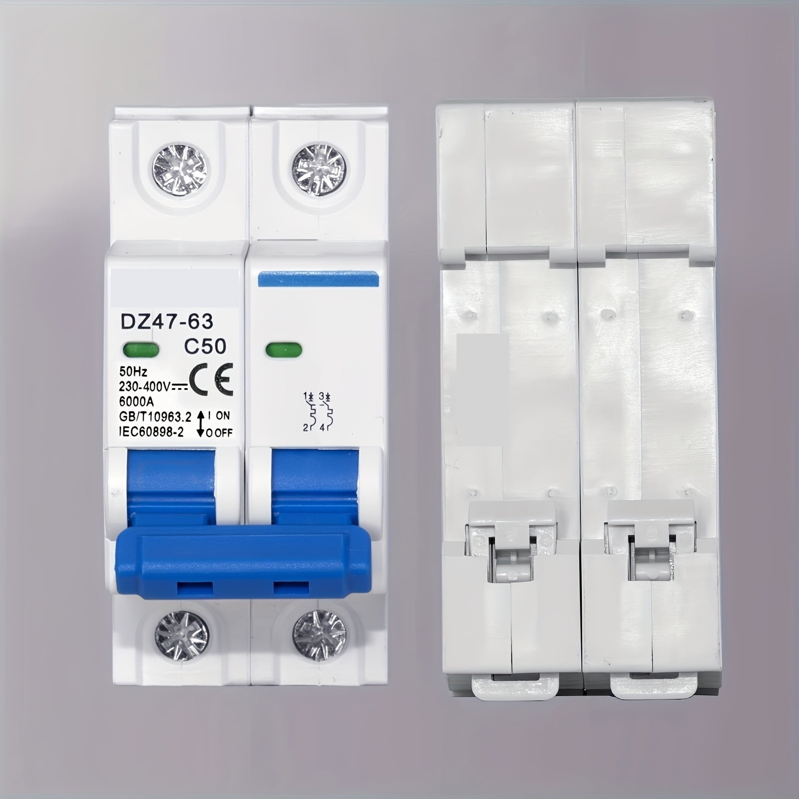 2P DC Solar Circuit Breaker DZ47-63 - 16A 20A 25A 32A 40A 50A 60A 63A ...