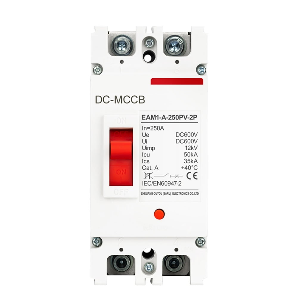 2P DC Solar Molded Case Circuit Breaker Overload Protection Switch ...