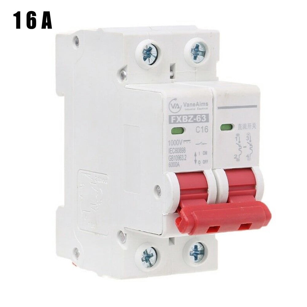 2P DC1000V Solar Mini Circuit Breaker 10A/16A/32A/50A/63A DC ...