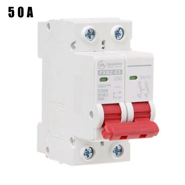 2P Dc1000V Solar Mini Circuit Breaker 10A/16A/32A/50A/63A Dc ...