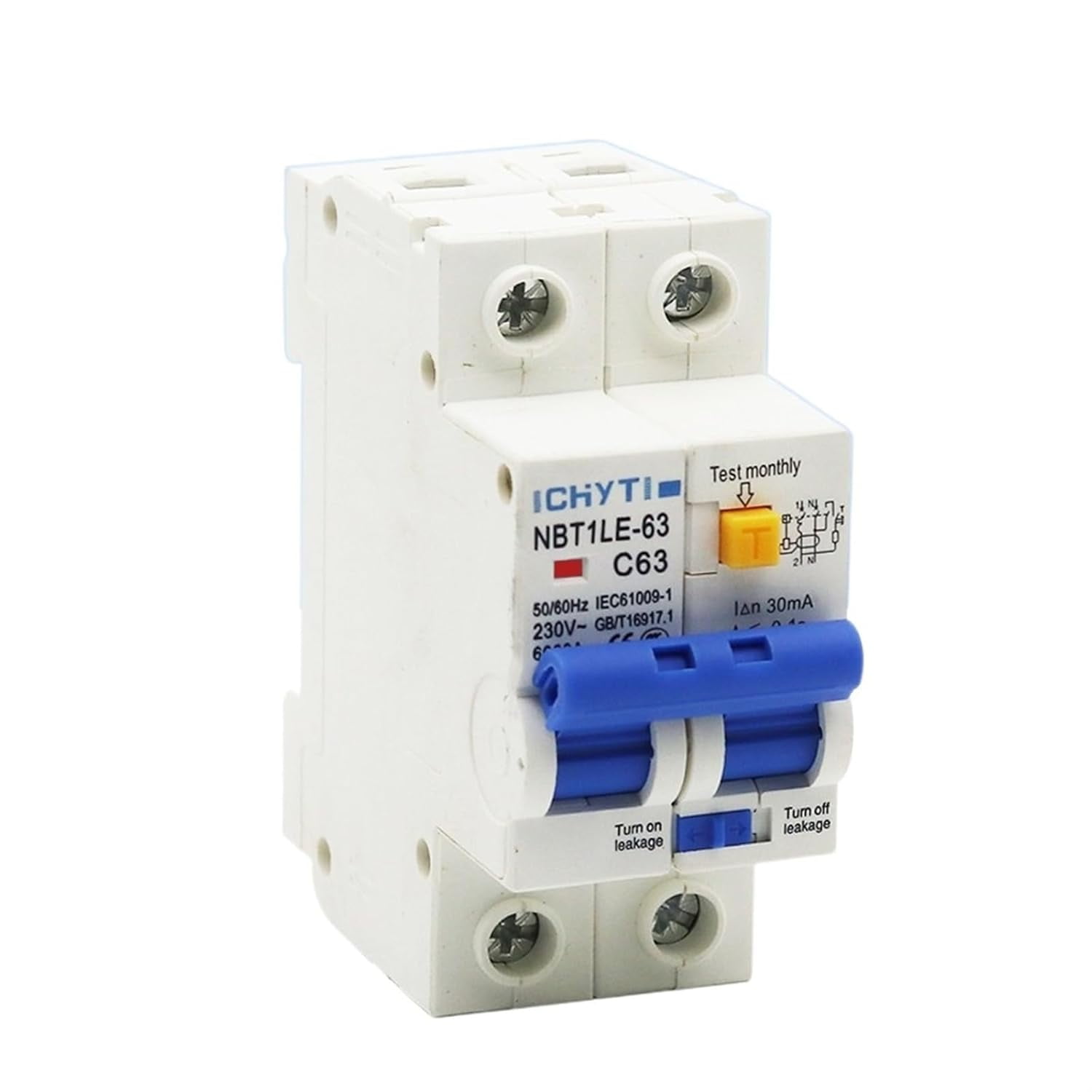 2P RCD Leakage Protection 20A 25A 32A 40A 50A 63A30mA Power Marster ...