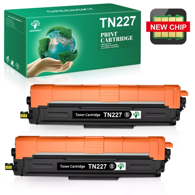 2P TN227 TN223 BK Toner for Brother MFC-L3770CDW HL-L3270CDW HL ...