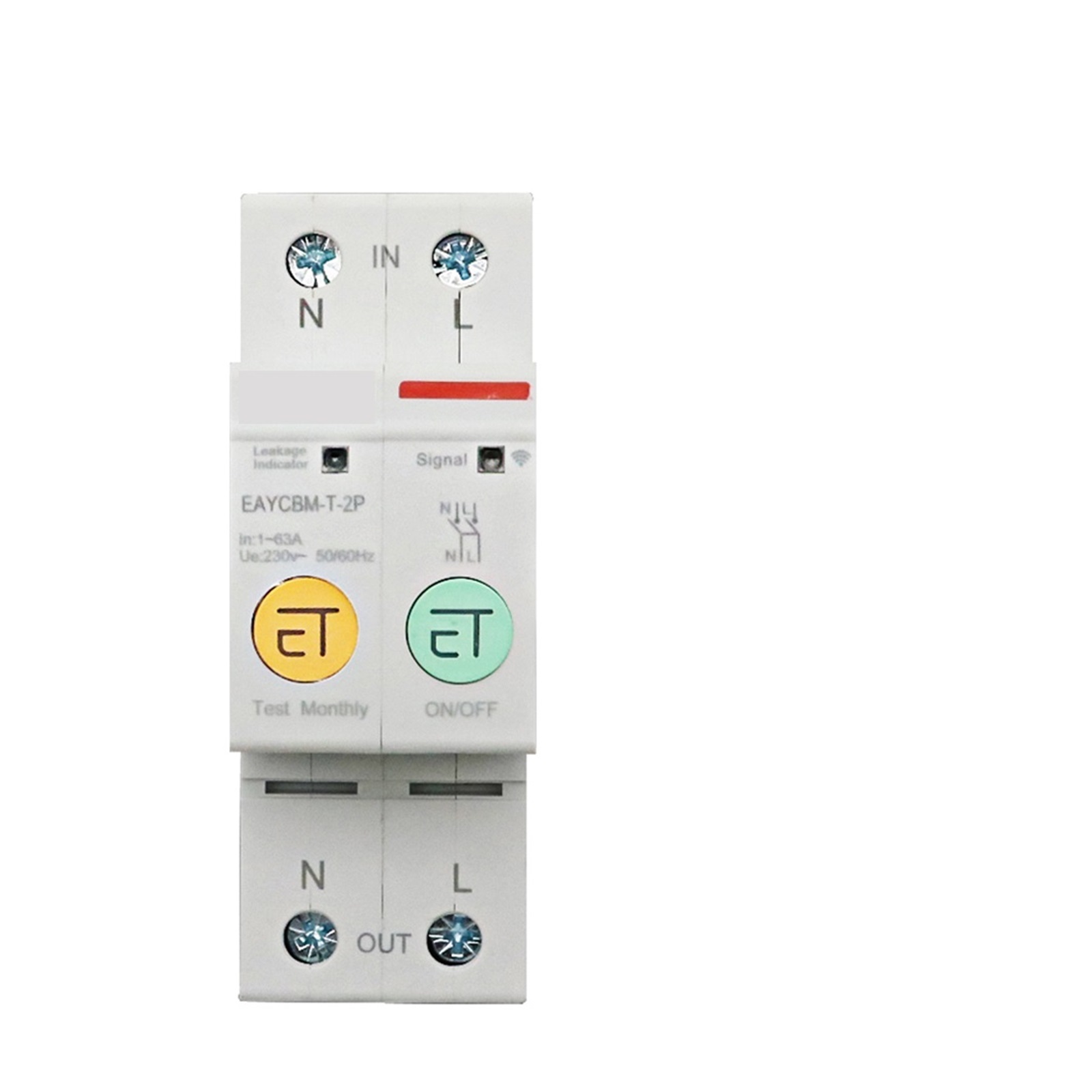 2P TUYA APP Smart Energy Power Consumption KWh Meter Circuit Breaker ...