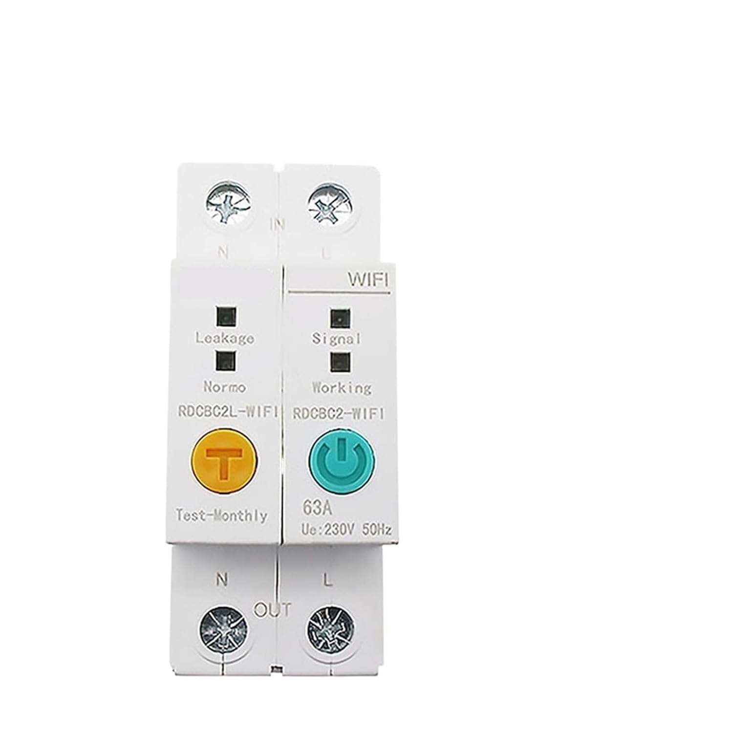 2p Wifi Circuit Breaker Energy Power Kilowatt Hour Meter Switch Relay Voltmeter Leakage