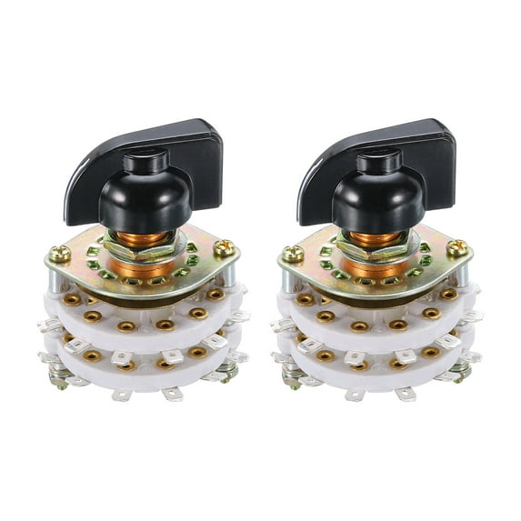 2P10T Rotary Switch 2 Pole 10 Position Band Selector 1 Deck for Radio ...