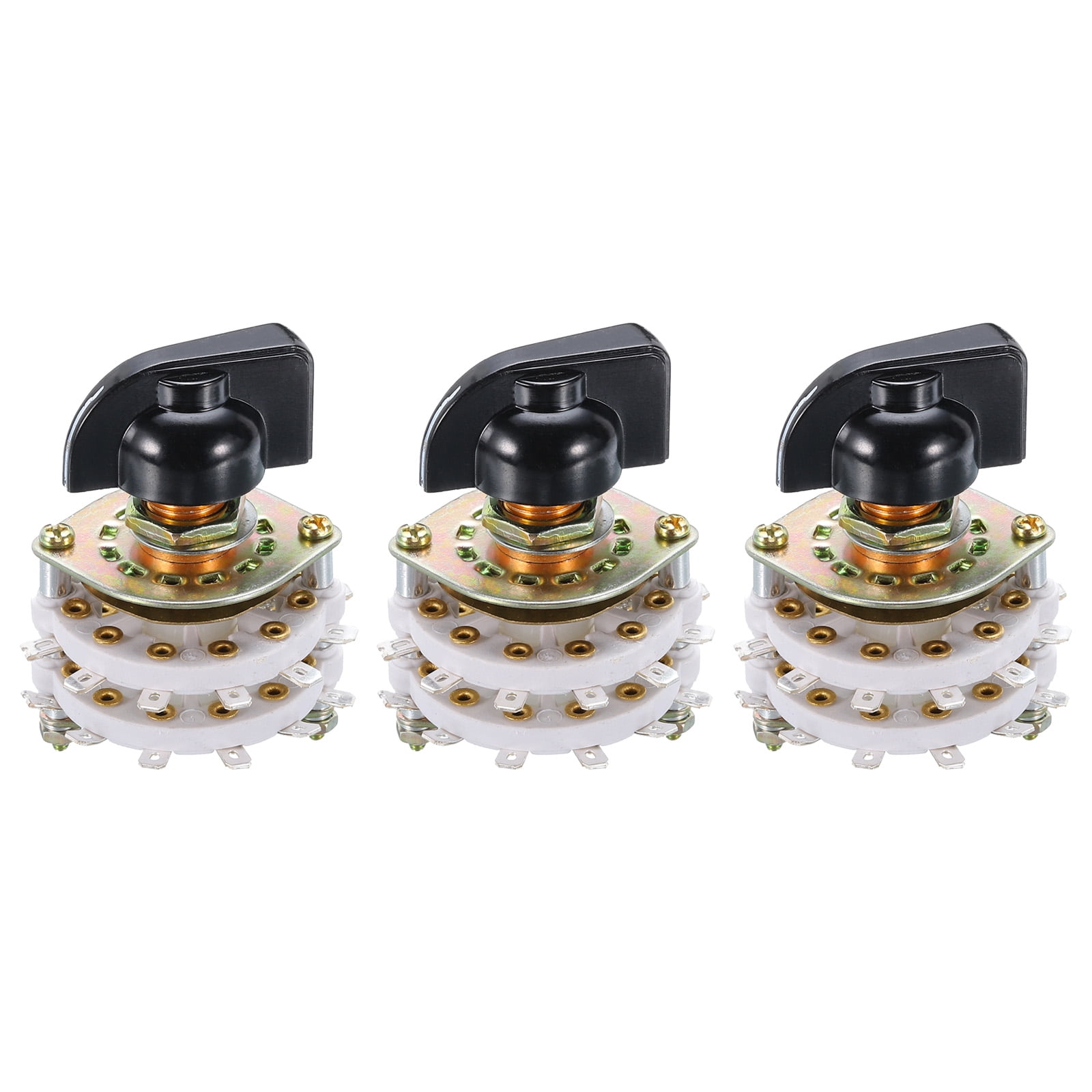 2P10T Rotary Switch 2 Pole 10 Position Band Selector 2 Deck for Radio ...